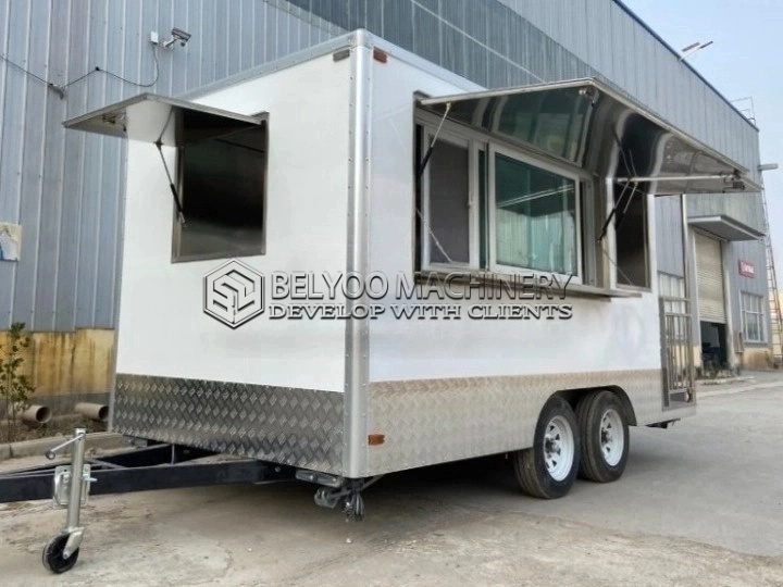 Cotton Candy Trailer - Belyoo Food Truck Trailer