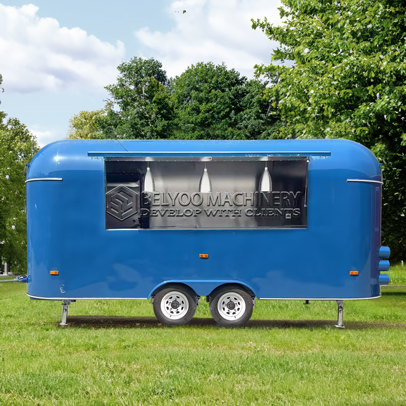 15FT Blue Airstream Food Trailer for Food Festivals & Markets - Belyoo ...